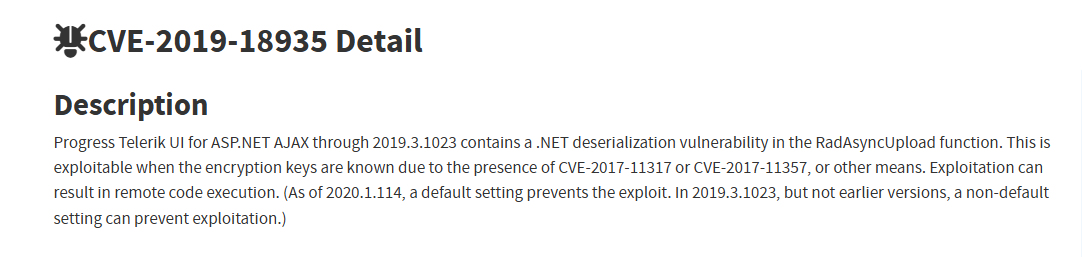 (Vietnamese) CVE-2019-18935, Remote Code Execution via Insecure Deserialization in Telerik UI ...